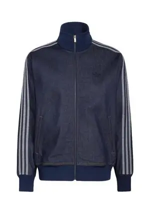 Adidas Firebird Adicolor Denim Track Top - Indigo Denim