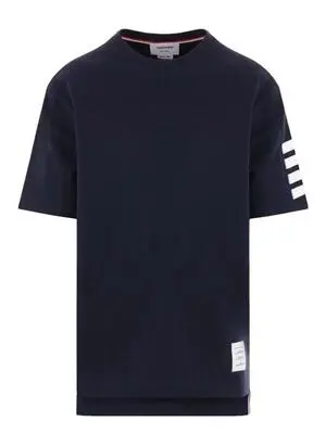 Thom Browne Short Sleeve T-shirt - Navy