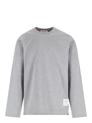 Thom Browne Long Sleeve T-shirt - Gray