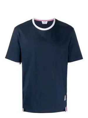 Thom Browne Short Sleeve T-shirt - Navy