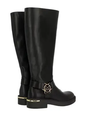 MEXX Logo-plaque Harness-strap Boots - Black