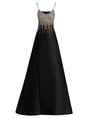 GEMY MAALOUF Beaded Maxi Dress - Black
