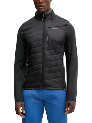 VIKING Quilted Panel-detail Jacket - Black
