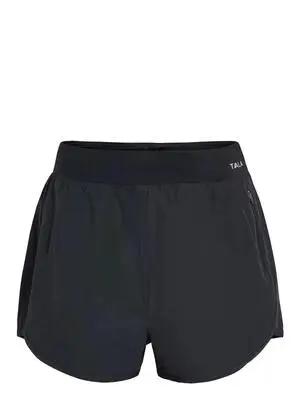 TALA Logo-print Zip-pocket Shorts - Blue