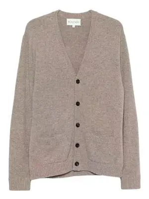 Eric Bompard Cashmere V-neck Cardigan - Brown