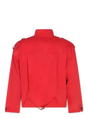FOUND Buckle-fastening Epaulette Jacket - Red