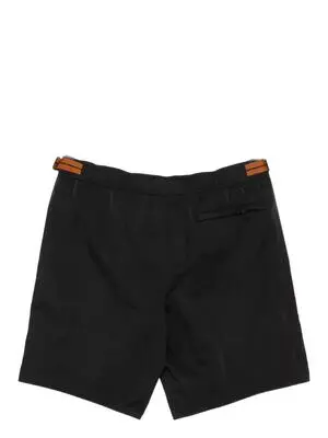 Zegna Buckle-detail Swim Shorts - Black
