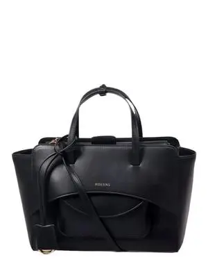 HIDESINS Medium Flap Tote Bag - Black