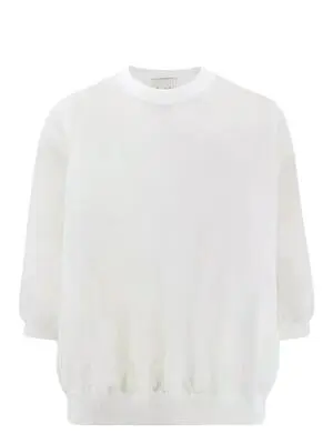 NUDE Crew-neck Oversized T-shirt - White