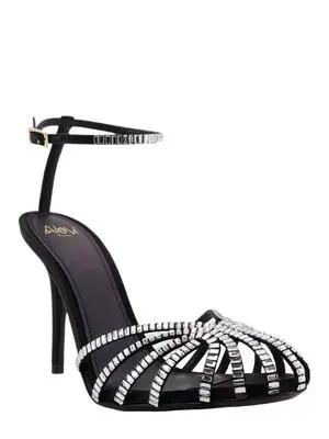 ALEVI MILANO Penelope Crystal-embellished Sandals - Black
