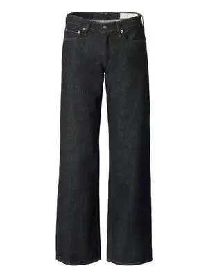 Rag & Bone Button-up Straight-leg Jeans - Blue