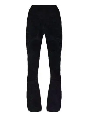 Etro Paisley Pattern Flared Trousers - Black