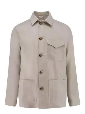 Boglioli Sahariana Linen Jacket - Neutrals