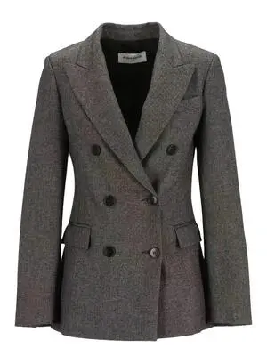 AL DUCA D’AOSTA 1902 Double-breasted Peak-lapel Jacket - Grey