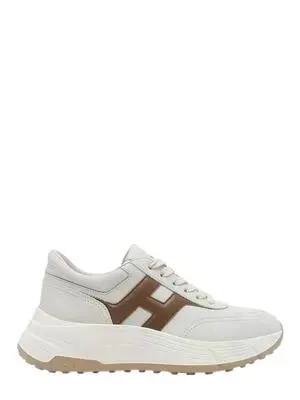 Hogan Hi-fi Logo-patch Sneakers - Neutrals