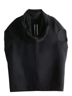 Rick Owens Draped-neck Sleeveless Top - Black
