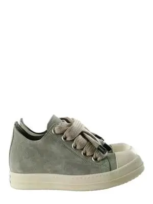 Rick Owens Jumbolace Oversized-lace Leather Sneakers - Green