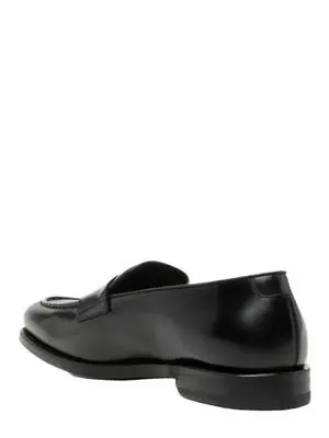 TOM FORD Penny Leather Loafers - Black