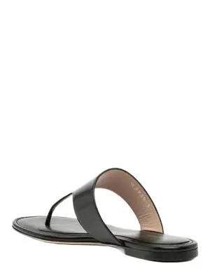 TOM FORD Lina Thong-strap Leather Flat Sandals - Black