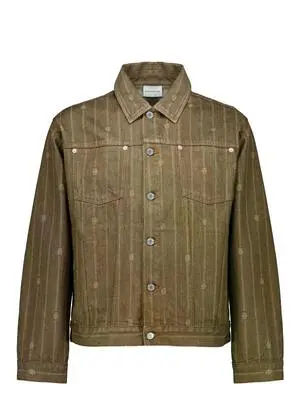 Drole De Monsieur Monogram Print Jacket - Brown