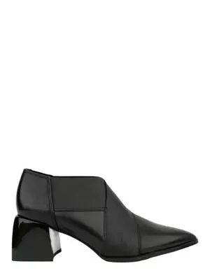 LINDA BAUMANN Panelled Block-heel Pumps - Black