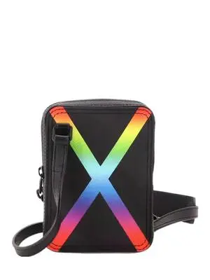 LOUIS VUITTON Danube Messenger Bag Rainbow Taiga Leather Crossbody Bag - Black