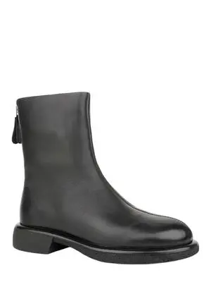 LINDA BAUMANN Zip-fastening Leather Ankle Boots - Black
