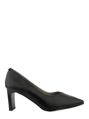 LINDA BAUMANN Pointed-toe Block-heel Pumps - Black