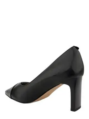 LINDA BAUMANN Pointed-toe Block-heel Pumps - Black