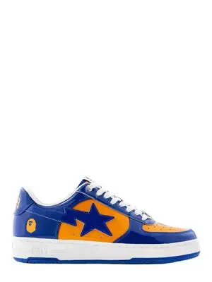 A BATHING APE Sta Patent-finish Sneakers - Blue