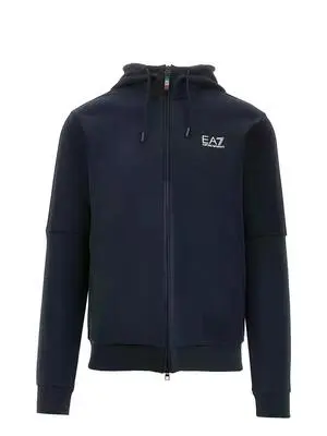 EA7 Full-zip Hoodie - Blue