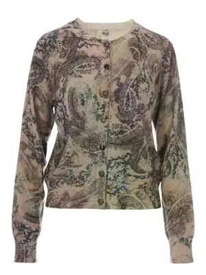 Liu Jo Printed Knit Cardigan - Neutrals