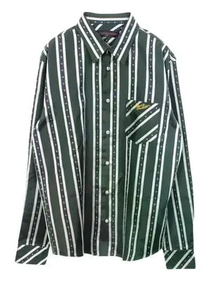 LOUIS VUITTON 2020s Striped Long-sleeve Shirt - Green