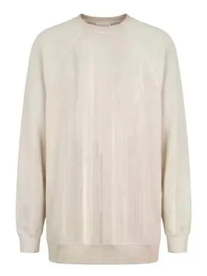 HALFBOY Ribbed-knit Long-sleeve Sweatshirt - Neutrals