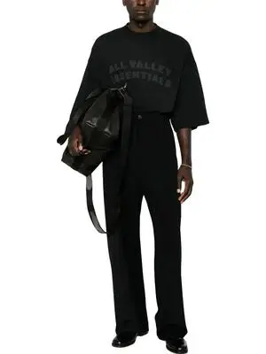Fear Of God Logo-print Mesh T-shirt - Black