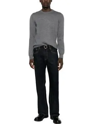 FILERIA Crew Neck Long Sleeve Knit - Grey