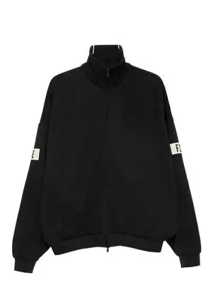 Fear Of God Logo-patch Zip-up Jacket - Black