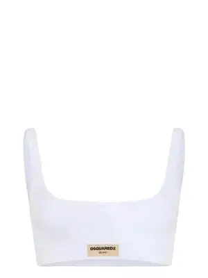 Dsquared2 Logo-detail Bralette - White