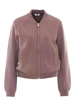 Liu Jo Sequin-embellished Zip-up Sweater - Pink