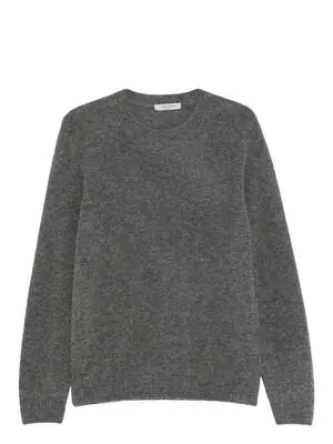 FILERIA Fine-knit Crew-neck Sweater - Grey