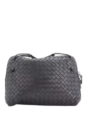 Bottega Veneta Nodini Intrecciato Nappa Small Crossbody Bag - Black