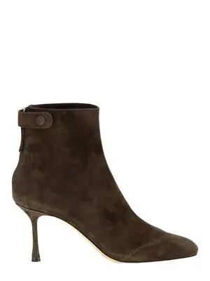 FRANCESCO RUSSO Suede Ankle Boots - Brown