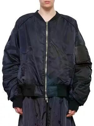 JUUN.J Embroidered Layered Coat - Blue