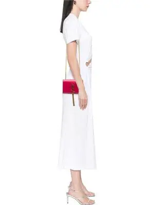 Saint Laurent 2015 Small Smooth Calfskin Monogram Kate Tassel Crossbody Bag - Pink