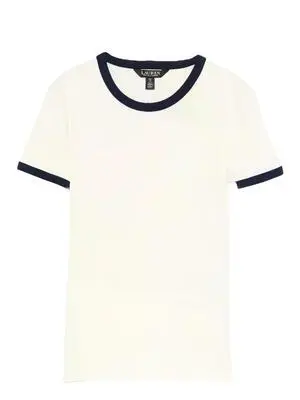 Ralph Lauren Contrast-trim T-shirt - Neutrals