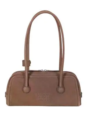 MARGESHERWOOD Nubuck Leather Clutch Bag - Brown