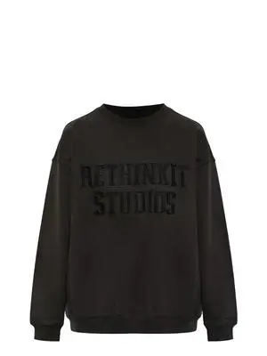 RETHINKIT STUDIOS Logo Embroidered Sweatshirt - Black