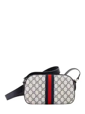 Gucci Ophidia Gg Coated Canvas Camera Shoulder Bag - Blue