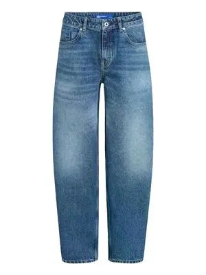 KARL LAGERFELD Karl Lagerfeld Jeans Mid-Rise Barrel Seamed Jeans