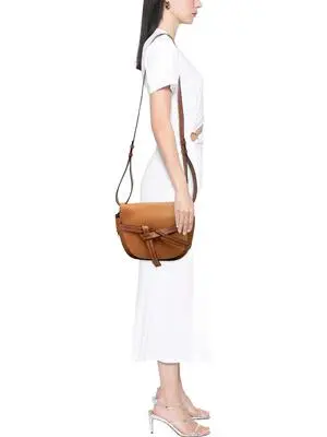 Loewe Leather Gate Crossbody Bag - Brown